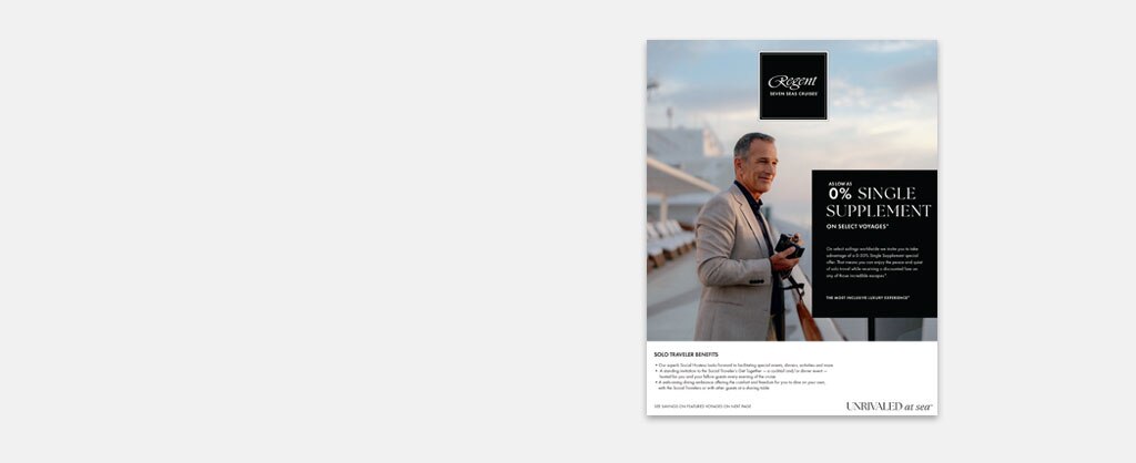 Single Supplement Tool Kit | Regent Seven Seas Cruises